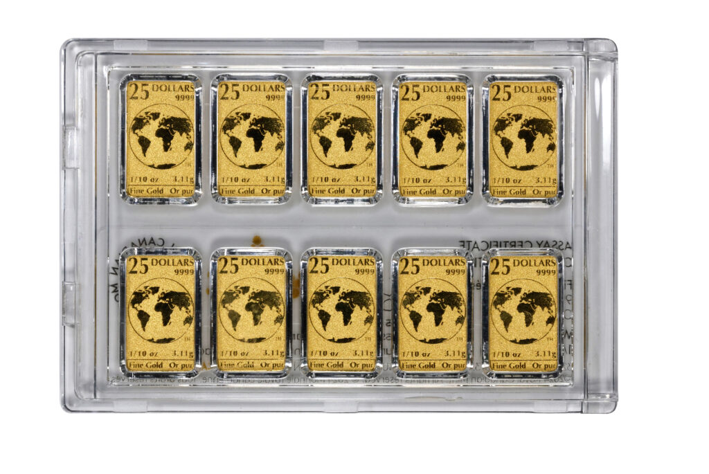 1 oz Legal Tender Gold Bar Card | Royal Canadian Mint IRA Eligible